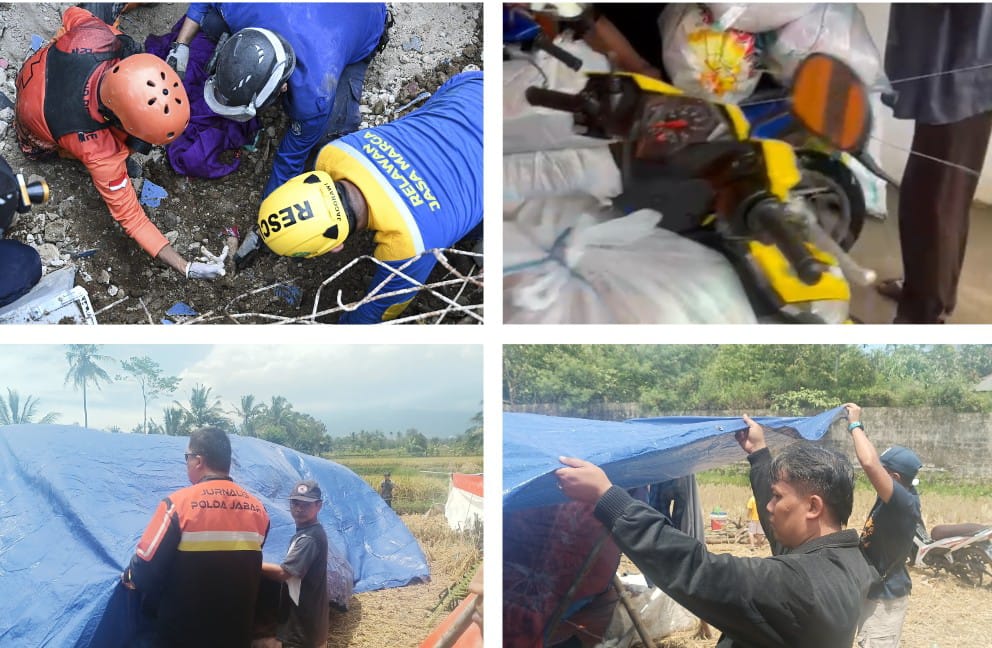 Posko Bersama untuk Korban Bencana Gempa Kabupaten Cianjur Salurkan Bantuan dan Laksanakan Giat ...
